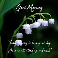 Flowers Good Morning Template | PosterMyWall