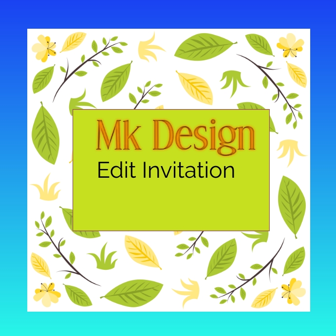 Flowers Invitation (1) Template | PosterMyWall