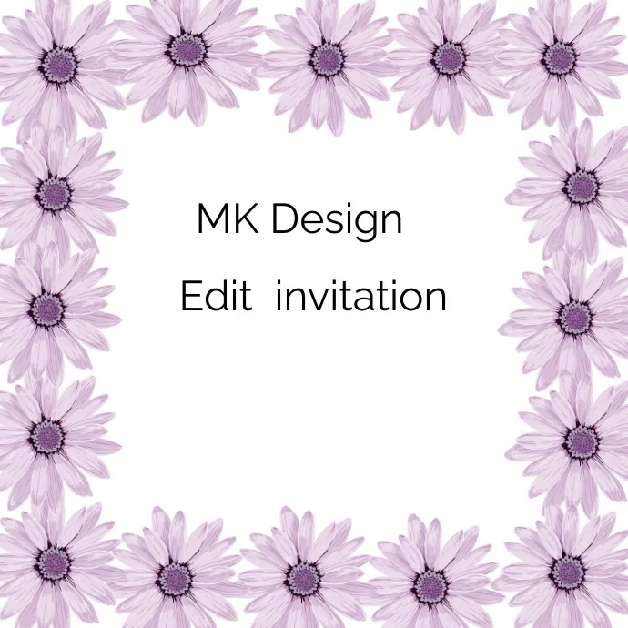 Flowers invitation Template | PosterMyWall