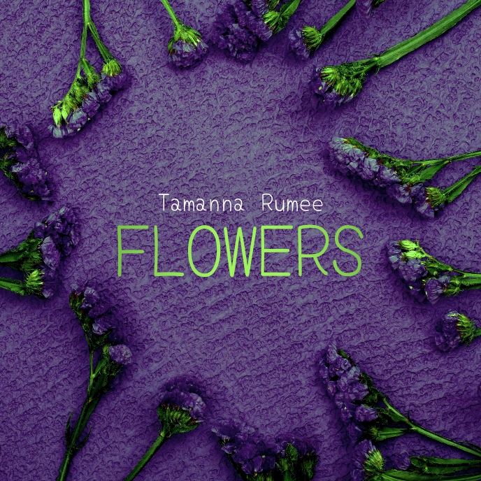 Flowers Purple Album CD Cover Music Template | PosterMyWall