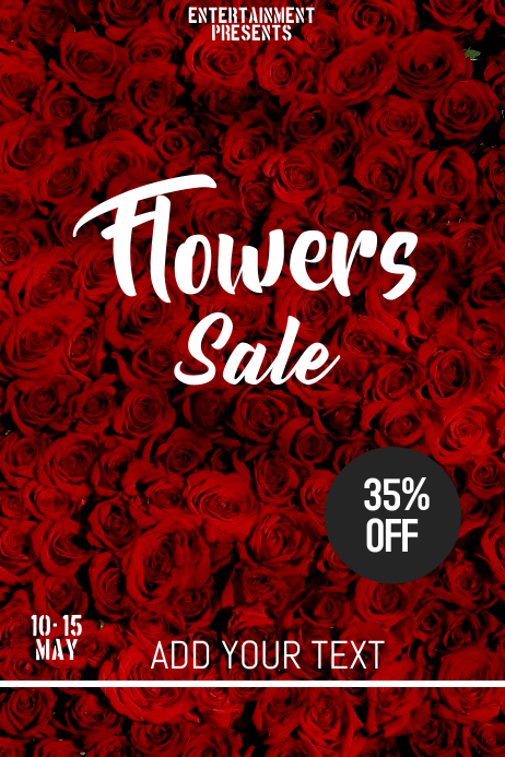 Flowers sale flyer template | PosterMyWall