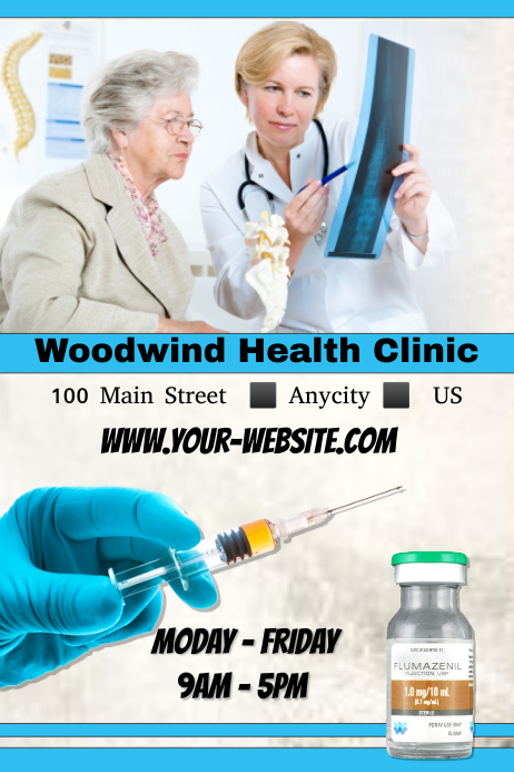 Flue Shot Template | PosterMyWall