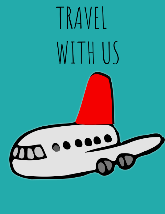 Fly with us! Template | PosterMyWall