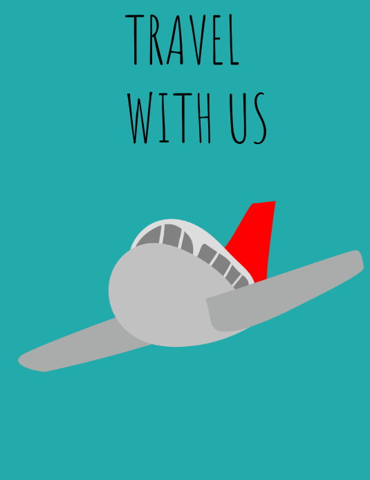 Fly with us! Template | PosterMyWall