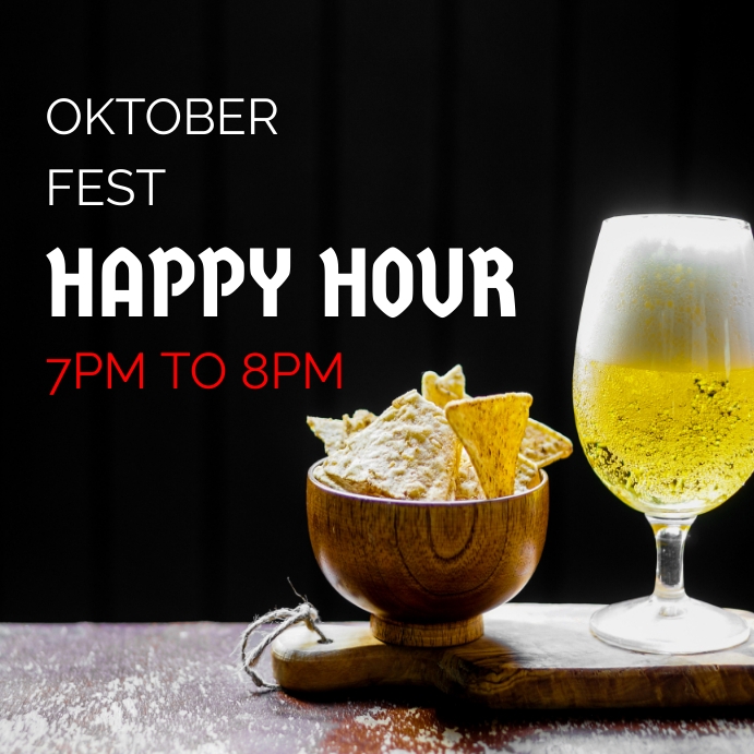 FLYER ,HAPPY HOUR ON BEER Template | PosterMyWall