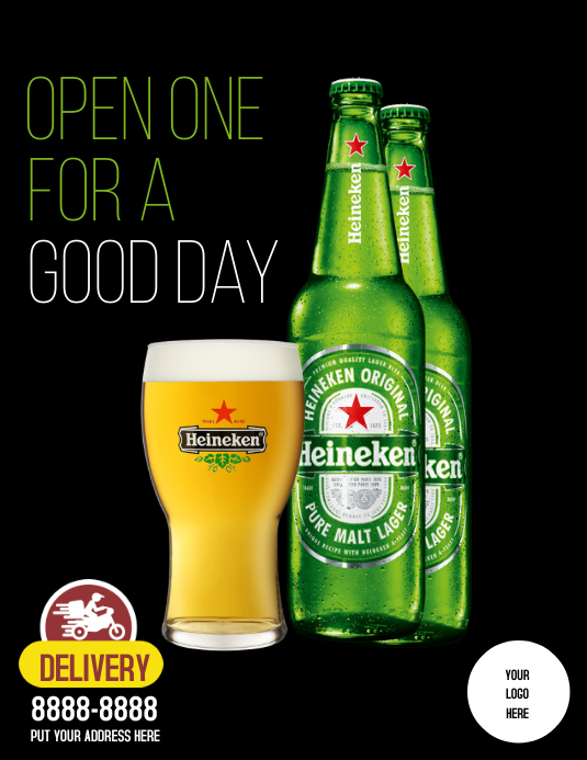 Customizable Design Templates for heineken | PosterMyWall
