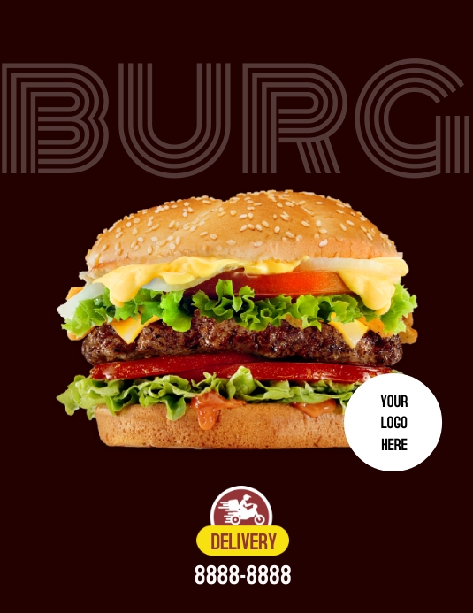 Flyer Burger Template | PosterMyWall