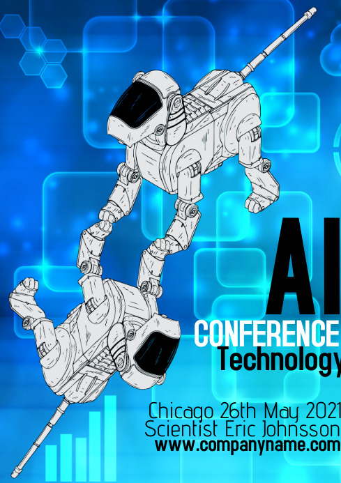 flyer conference AItechnology | PosterMyWall