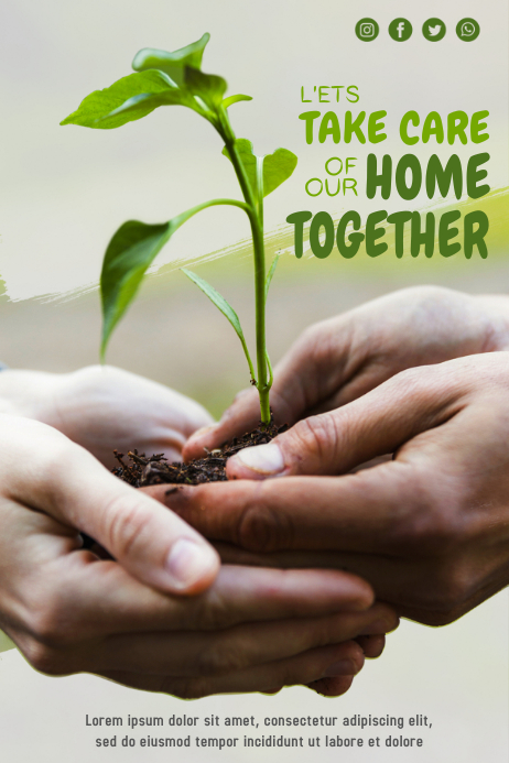 How To Care For Environment Poster
