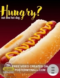 Flyer Hot dog Template | PosterMyWall