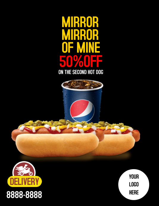 Flyer Hot dog Template | PosterMyWall