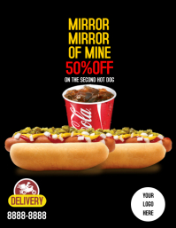 Hot dog Template | PosterMyWall