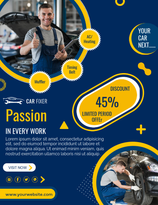 Copy of Flyer mechanic shop template | PosterMyWall