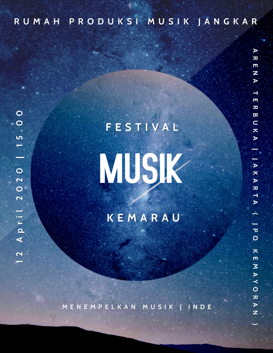 Flyer musik Template | PosterMyWall