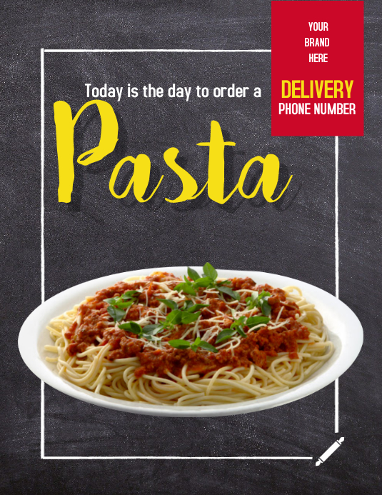 Flyer Pasta Template | PosterMyWall