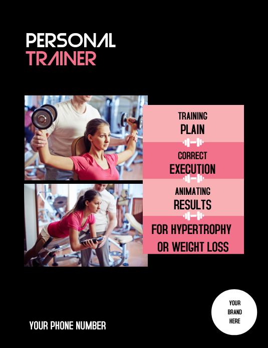Flyer Personal Trainer Template | PosterMyWall
