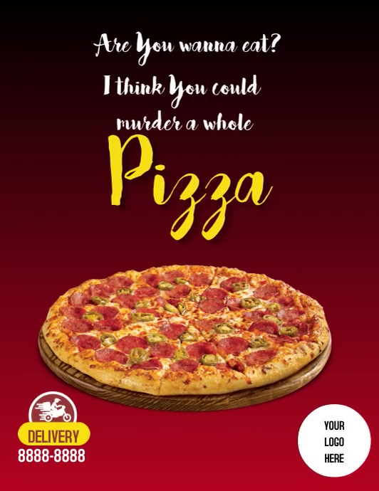 Brosur Pizza Templat | PosterMyWall