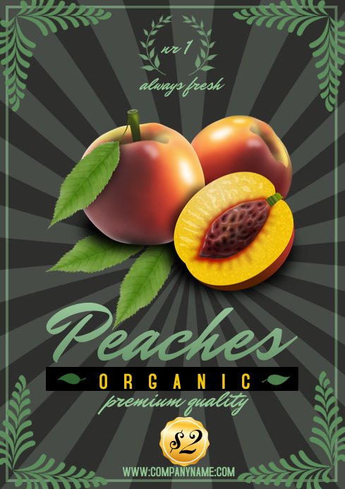 flyer poster peaches Template | PosterMyWall