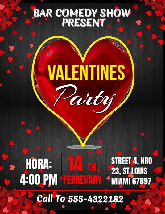 FLYER SAN VALENTIN DIA DE LOS ENAMORADOS Template | PosterMyWall