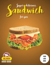 FLYER SANDWICH Template | PosterMyWall