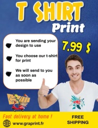 T-Shirt Printing Ads Template | PosterMyWall