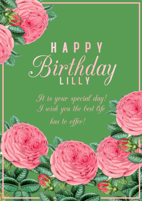 flyer template happy birthday mother | PosterMyWall