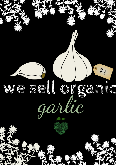 flyer template organic garlic | PosterMyWall