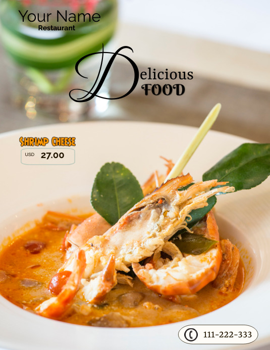 Menu type 1 Template | PosterMyWall