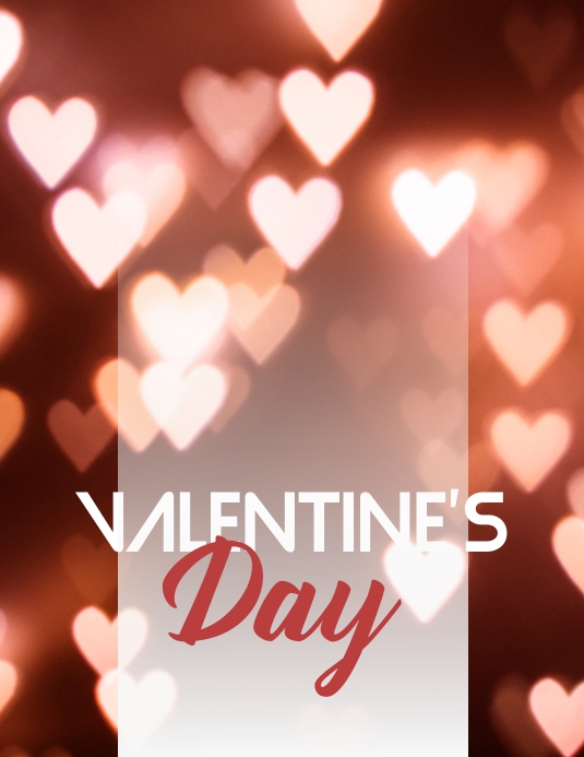 flyer with valentine hearts Template | PosterMyWall