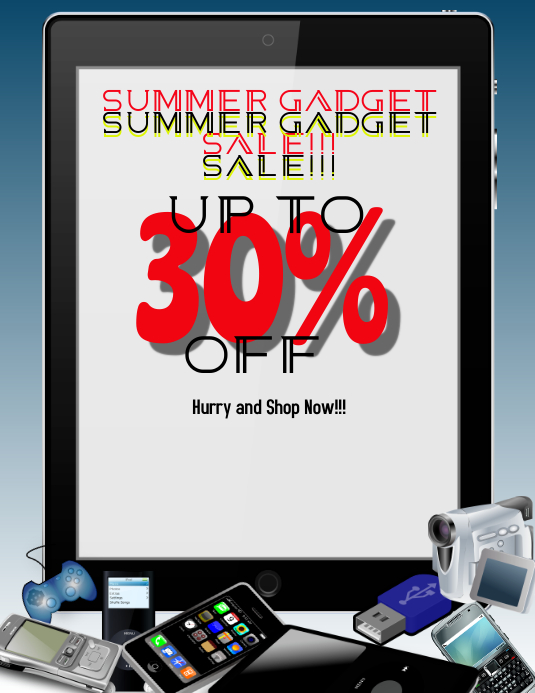 FLYERS GADGET Template | PosterMyWall