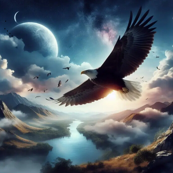 Plantilla de Flying eagle | PosterMyWall