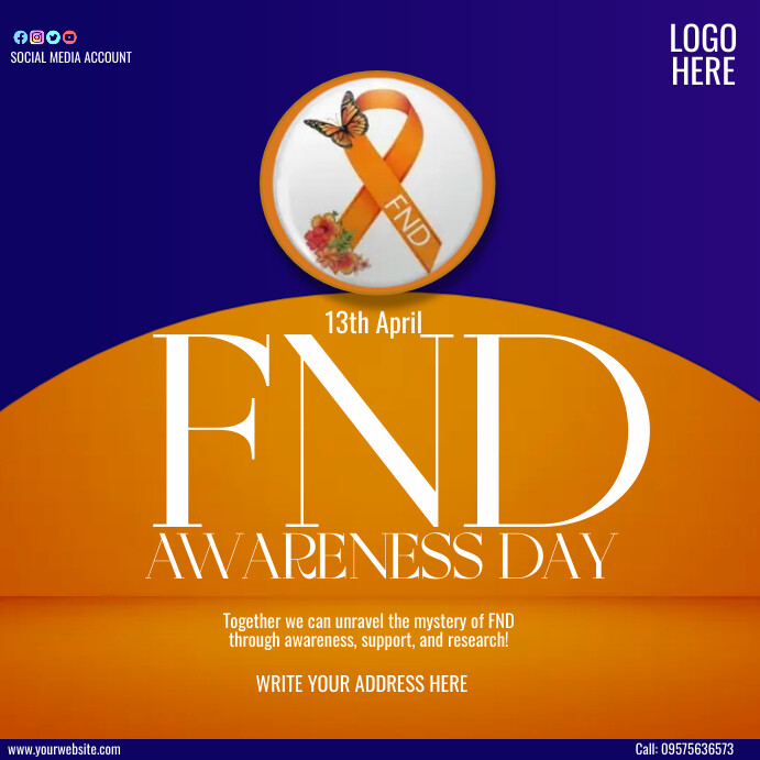 fnd awareness day Template | PosterMyWall