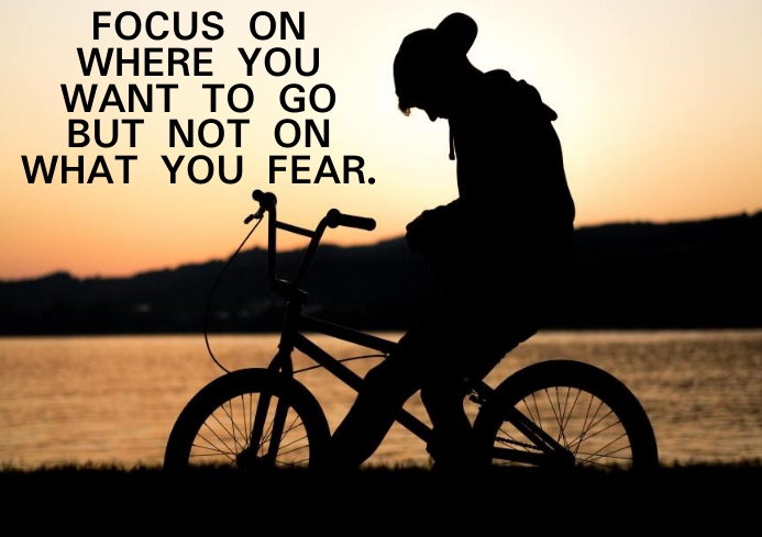 FOCUS AND FEAR QUOTE TEMPLATE | PosterMyWall