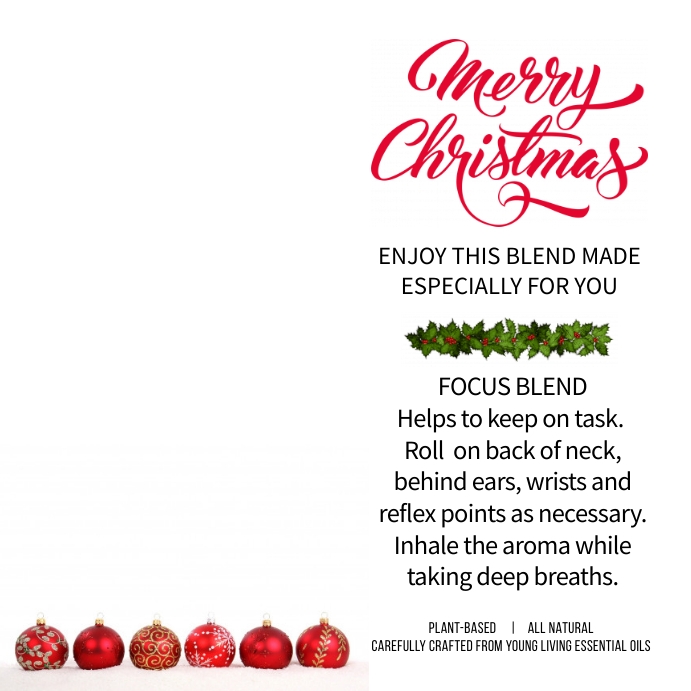 Focus blend roller blend gift card Template | PosterMyWall
