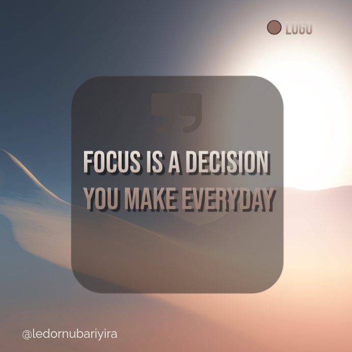 Focus Template | PosterMyWall