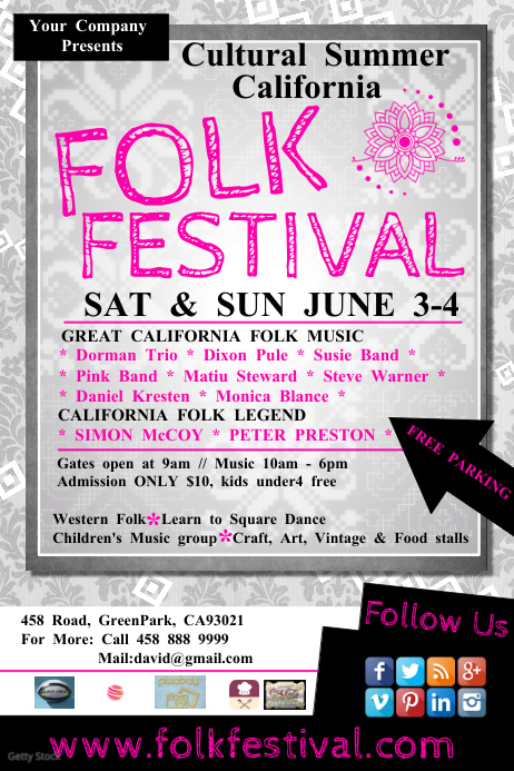 folk festival1 Template | PosterMyWall