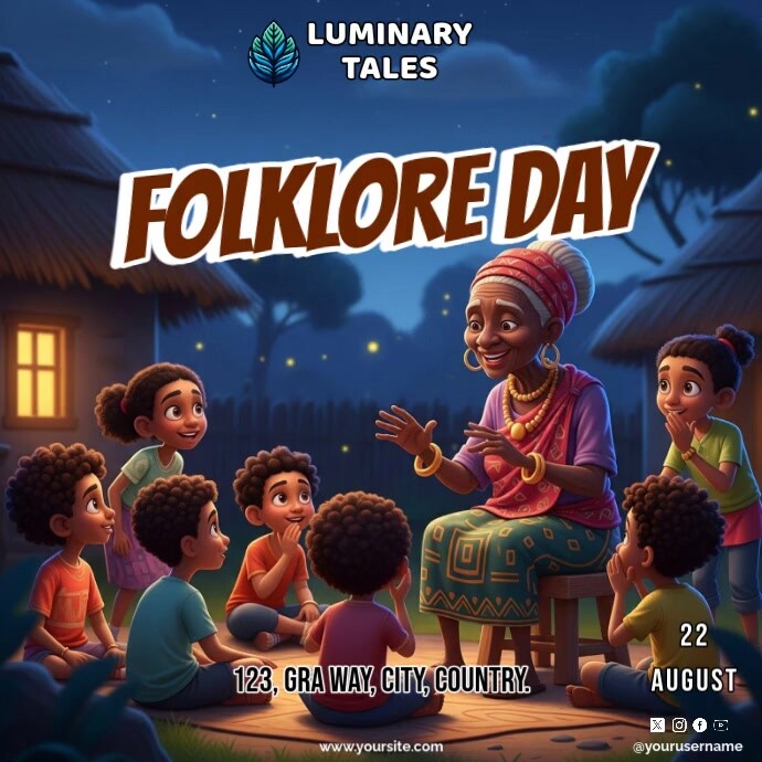 Folklore Day Template | PosterMyWall