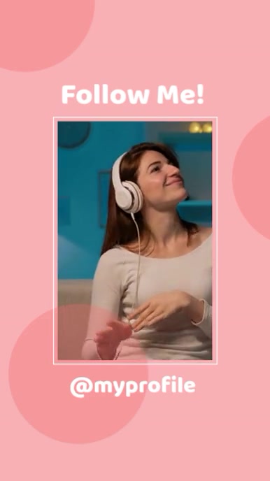 Follow me influencer tiktok video reel Template | PosterMyWall