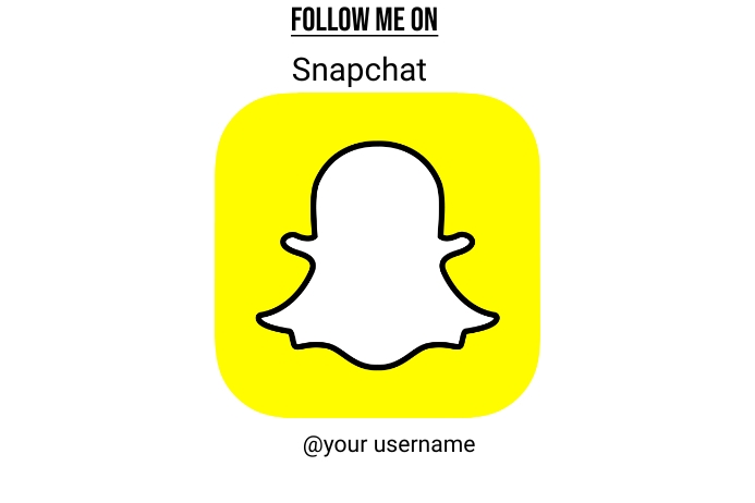Follow me on Snapchat Template | PosterMyWall
