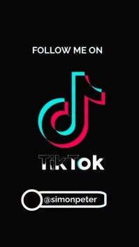 Follow me on tik tok Template | PosterMyWall