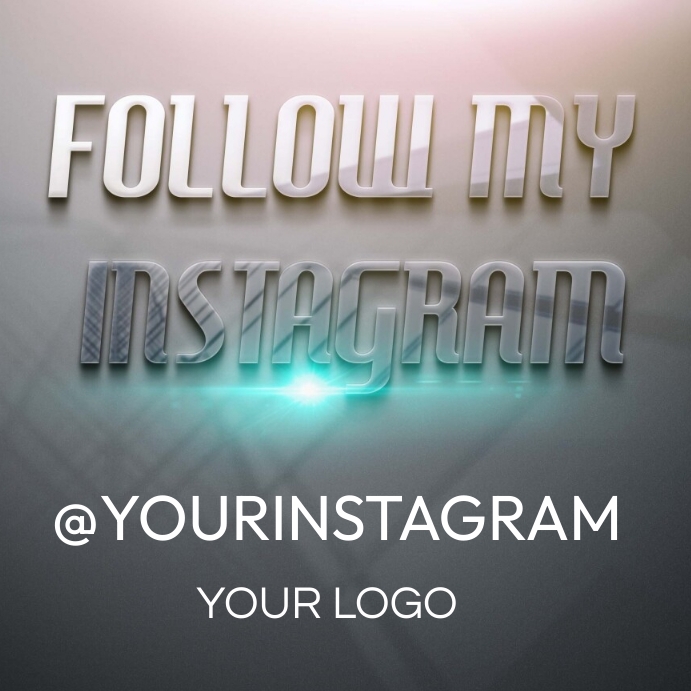 FOLLOW MY INSTAGRAM Template | PosterMyWall