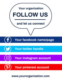 Follow us Template | PosterMyWall