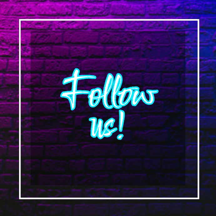 FOLLOW US Template | PosterMyWall