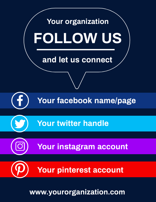 Copy of Follow us | PosterMyWall