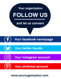 Follow us Template | PosterMyWall