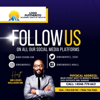 follow us on instagram Template | PosterMyWall