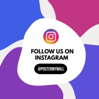 follow us on instagram Template | PosterMyWall