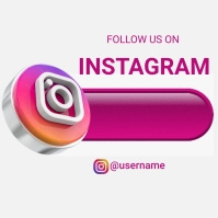 follow us on instagram Template | PosterMyWall