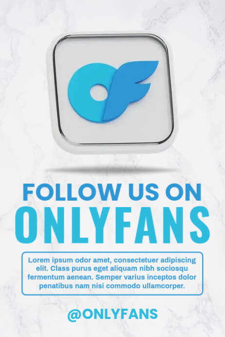 Plantilla de Follow Us On Onlyfans | PosterMyWall