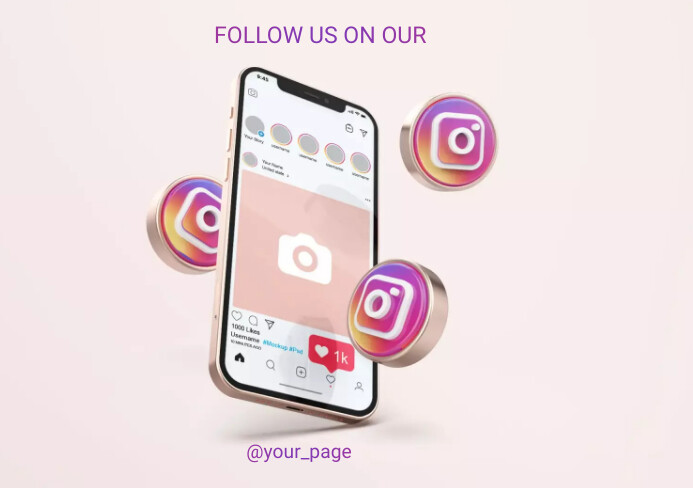 FOLLOW US ON SOCIAL MEDIA Template | PosterMyWall